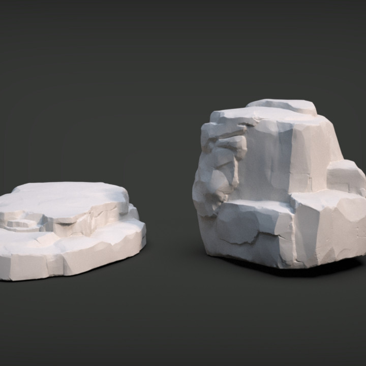 3D Printable Rock Pack by Imp3dsion
