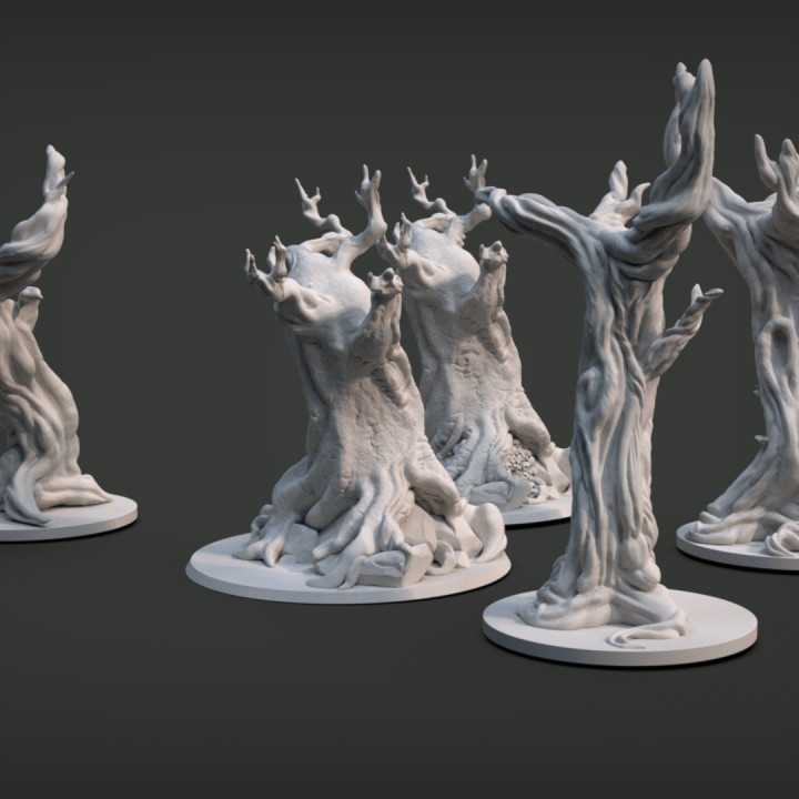3D Printable Fantasy Trees & Roots Pack (5) by Imp3dsion