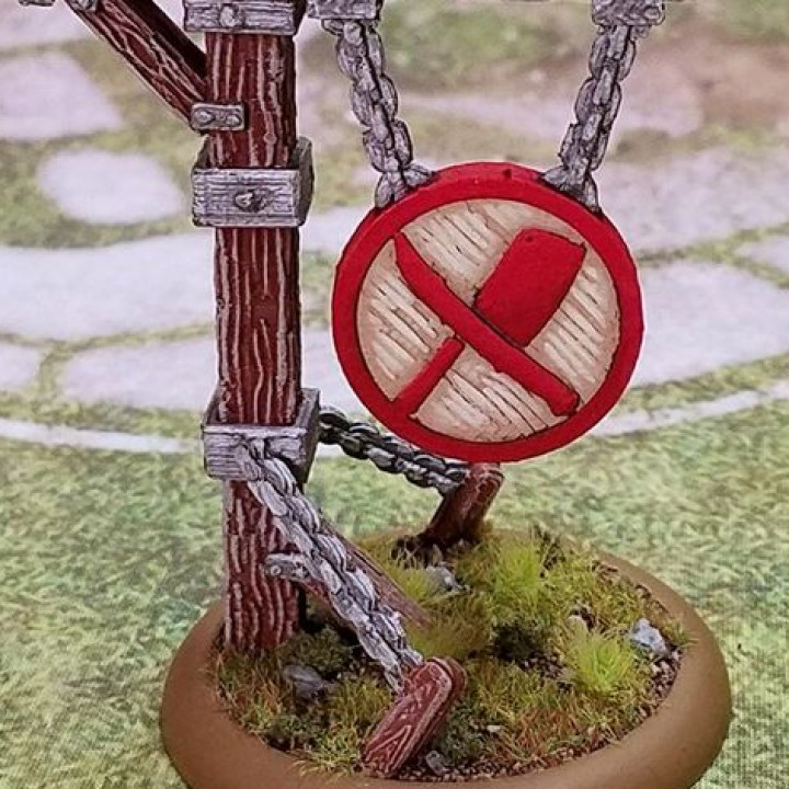 3D Printable Guild Ball Goal Markers by kawcleric