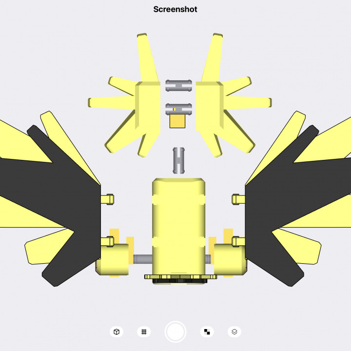 3D Printable Pokemon Quest Articulated Zapdos Toy by Chris D’Argenio