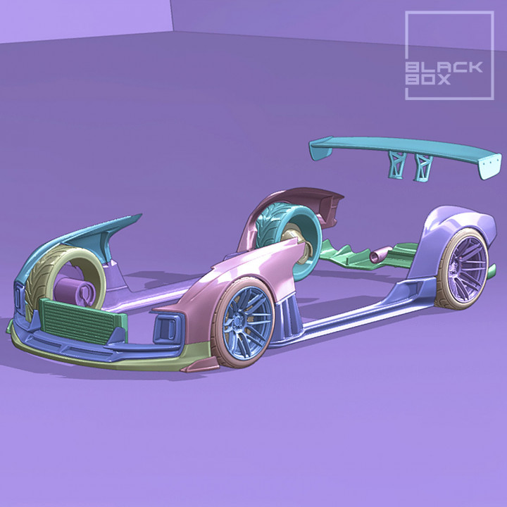 3D Printable BODYKIT For 350Z Tamiya 1-24th MODELKIT by black-box ...