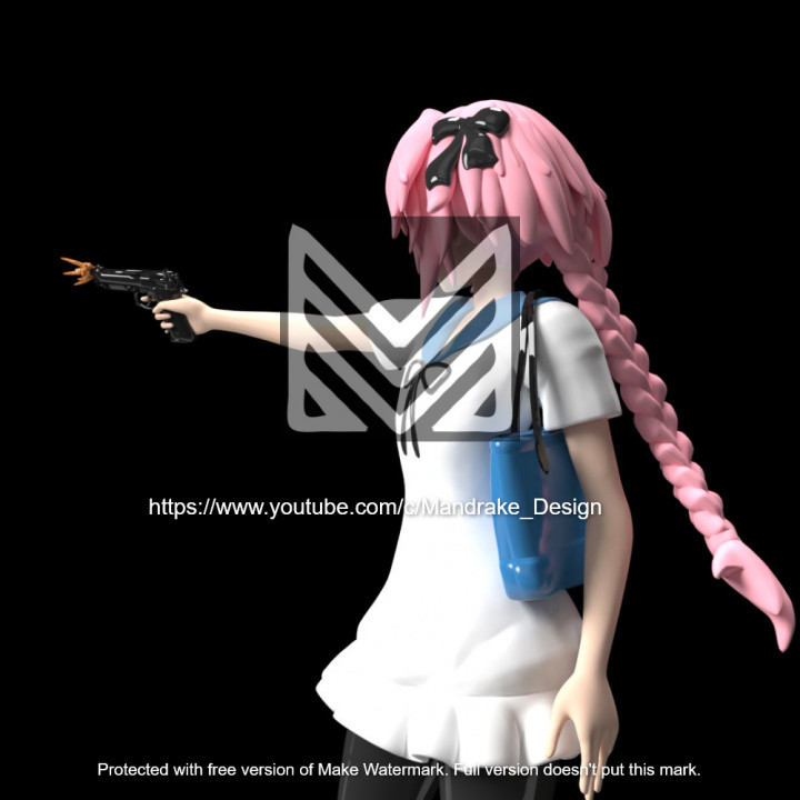 3D Printable Astolfo - Fate/Apocrypha by Mandrake