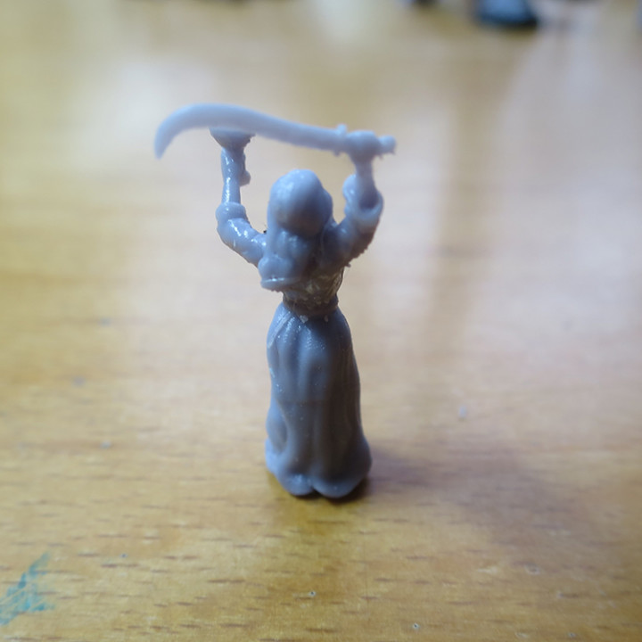 3D Printable Cultist 2 – Female Acolyte with Dagger and Chalice by ...
