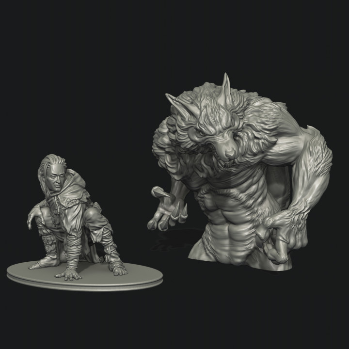 3D Printable Werewolf Shapeshifter by Nerikson