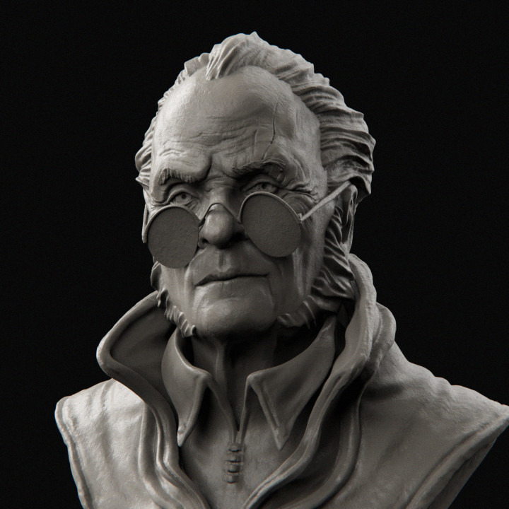 3D Printable Vampire Hunter Bust by Nerikson