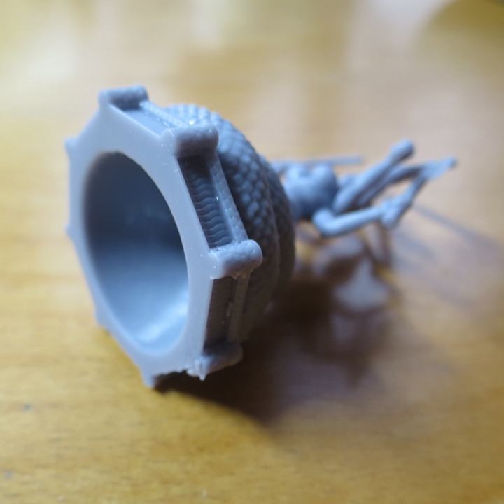 3D Printable Multi-Armed Demon Statue – Type V Snake Goddess Idol for ...