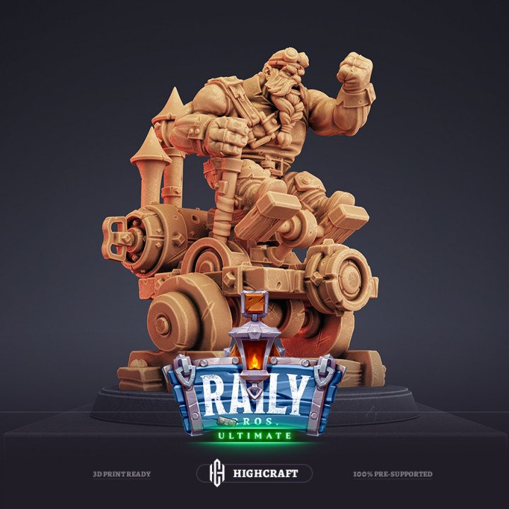 3D Printable Raily Dwarf Mechanic by HighCraft
