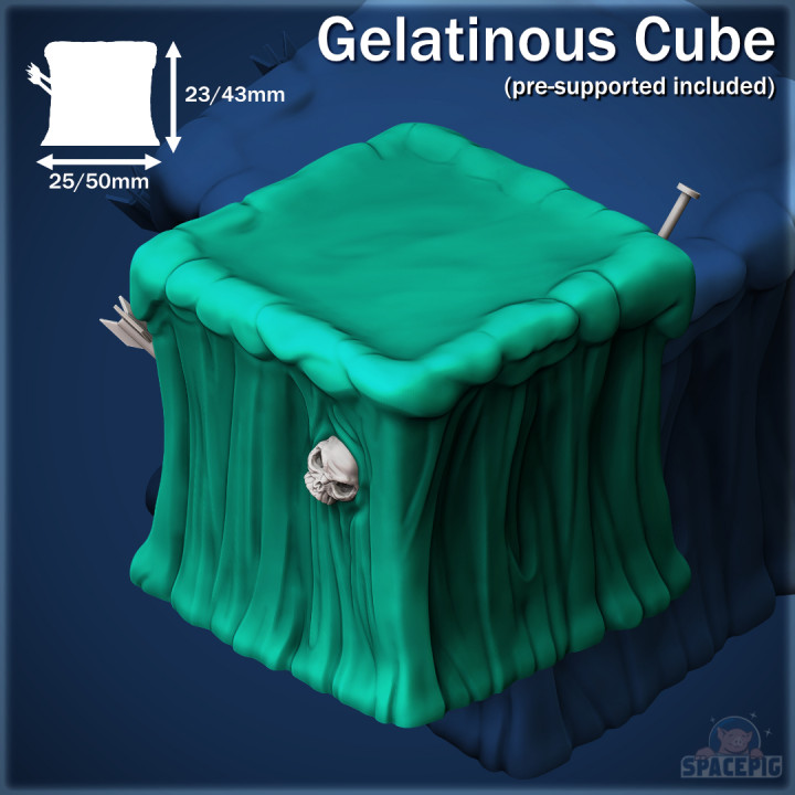 3D Printable Gelatinous Cube by Commander SpacePig