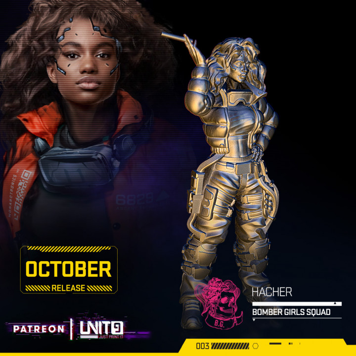 3D Printable Cyberpunk models BUNDLE - October release by UNIT9