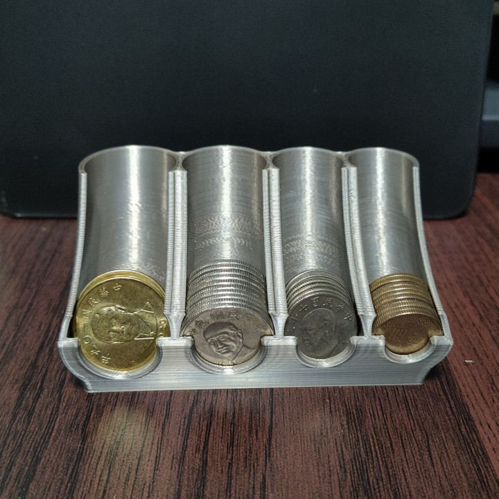 3D Printable TWD NT$ Coins Holder by Yao Hui Hsieh