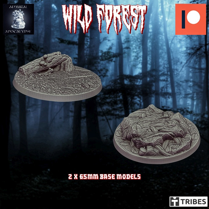 3D Printable Wild Forest Bases (Pre-supported//Terrain props) by ...