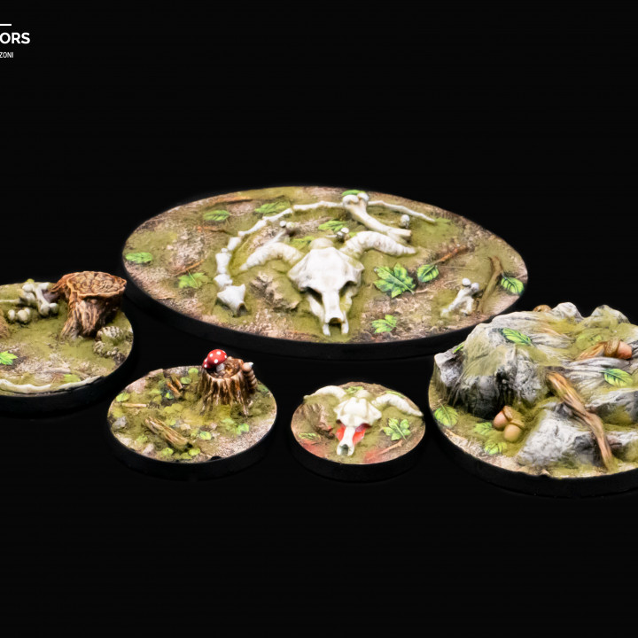 3D Printable Wild Forest Bases (Pre-supported//Terrain props) by ...