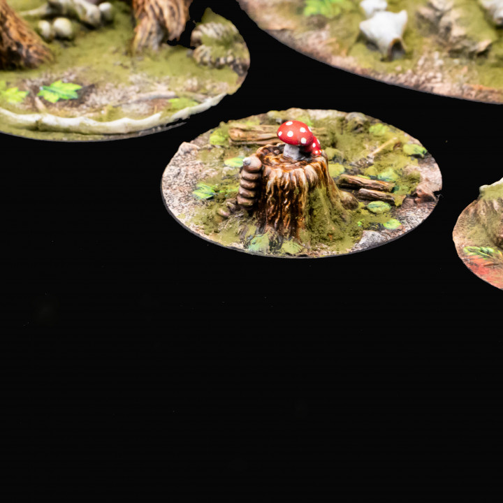 3D Printable Wild Forest Bases (Pre-supported//Terrain props) by ...