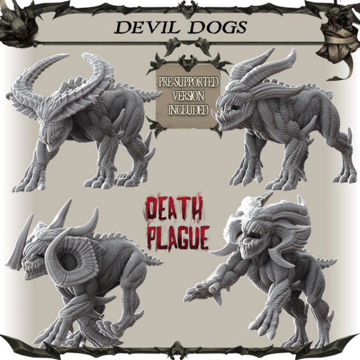 3D Printable Devil Dogs by RocketPigGames
