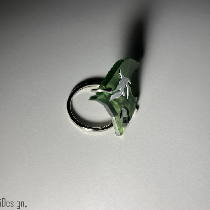 3D Printable Runescape Divine Spirit Shield Keychain by Luis Garcia