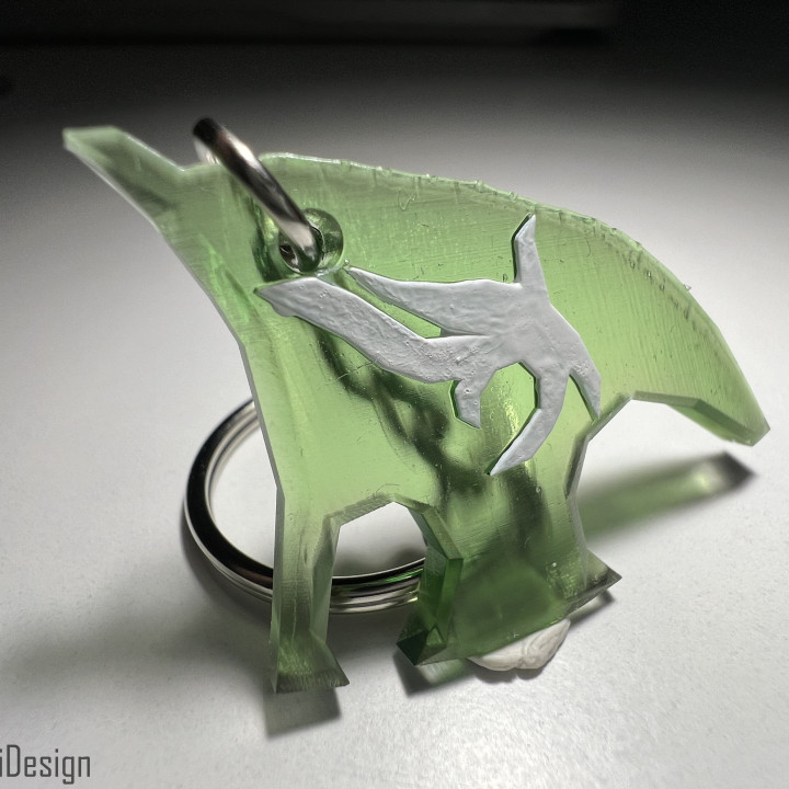 3D Printable Runescape Divine Spirit Shield Keychain by Luis Garcia