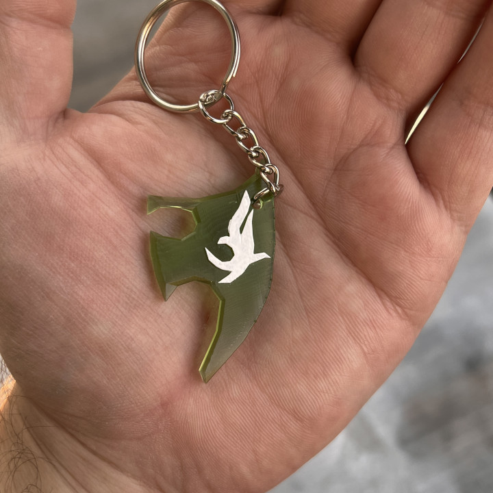 3D Printable Runescape Divine Spirit Shield Keychain by Luis Garcia