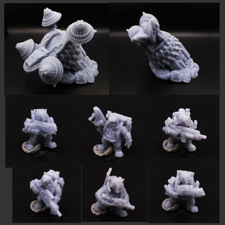3D Printable Dwarf Termite Assault Pod by Kyoushuneko Miniatures