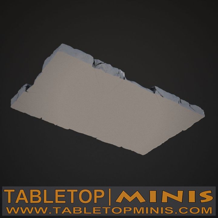 3D Printable Stone Platform 3x5 by TableTopMinis