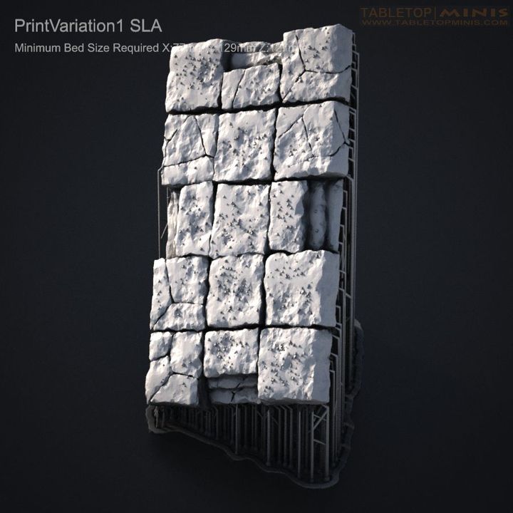 3D Printable Stone Platform 3x5 by TableTopMinis