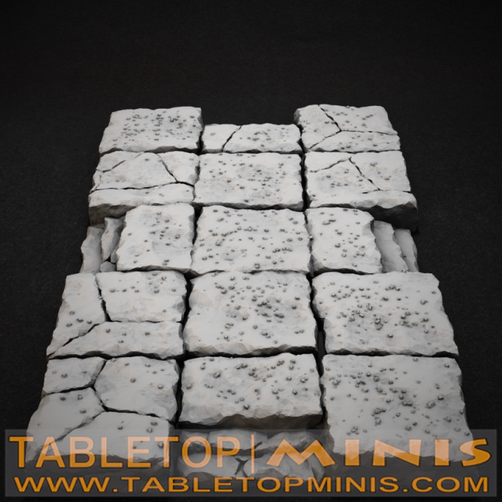 3D Printable Stone Platform 3x5 by TableTopMinis