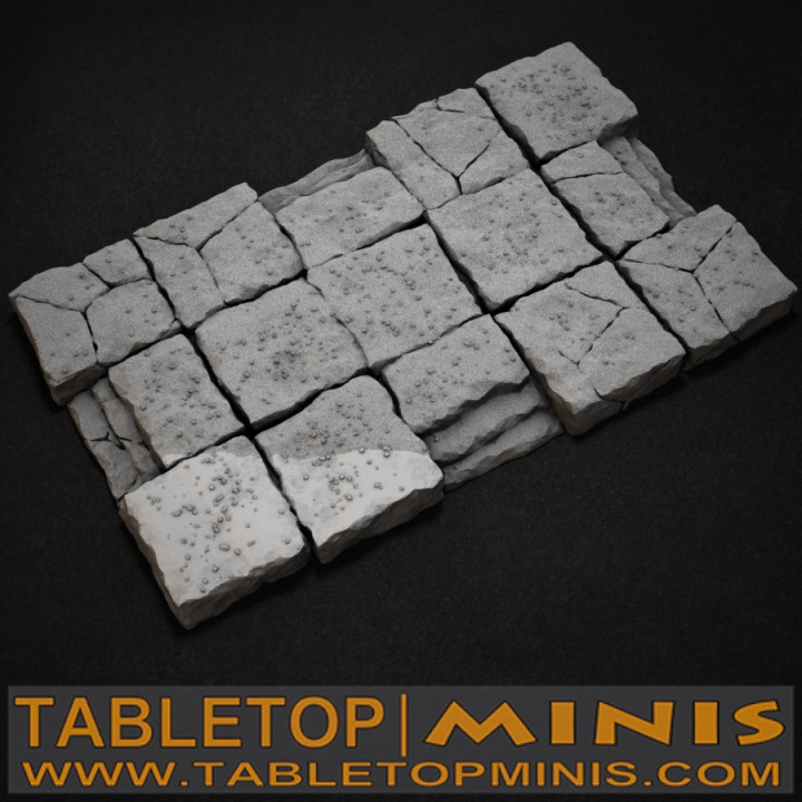 3D Printable Stone Platform 3x5 by TableTopMinis