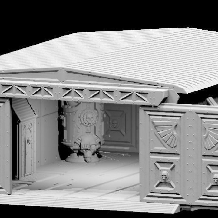 3D Printable Vase Mode FDM printable Hangar Bay by LeesedRenfort