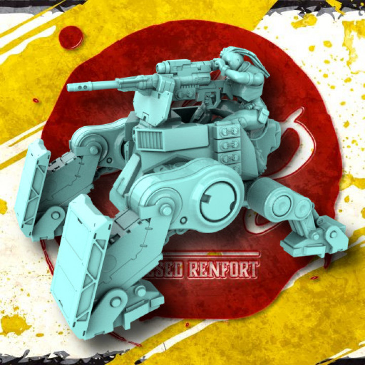 3D Printable 2pi Mercenary Mecha Ox by LeesedRenfort