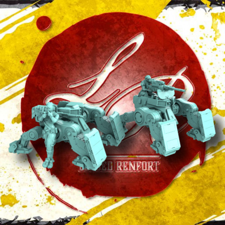 3D Printable 2pi Mercenary Mecha Ox by LeesedRenfort