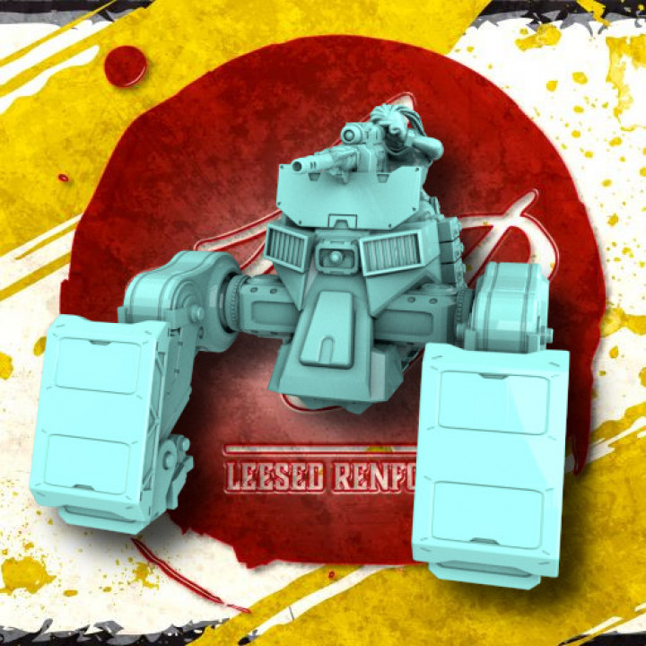 3D Printable 2pi Mercenary Mecha Ox by LeesedRenfort