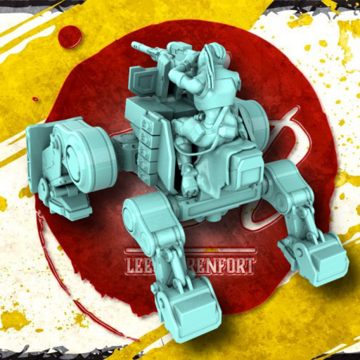 3D Printable 2pi Mercenary Mecha Ox by LeesedRenfort
