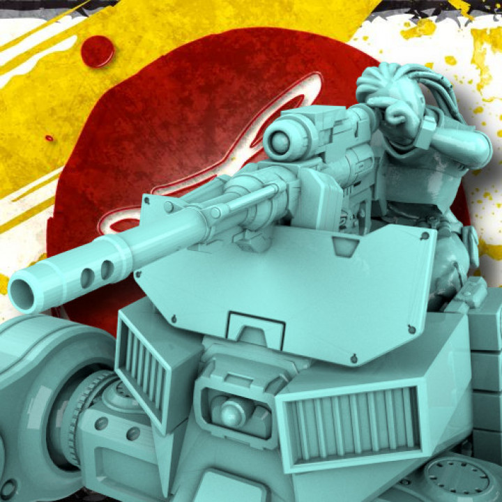 3D Printable 2pi Mercenary Mecha Ox by LeesedRenfort