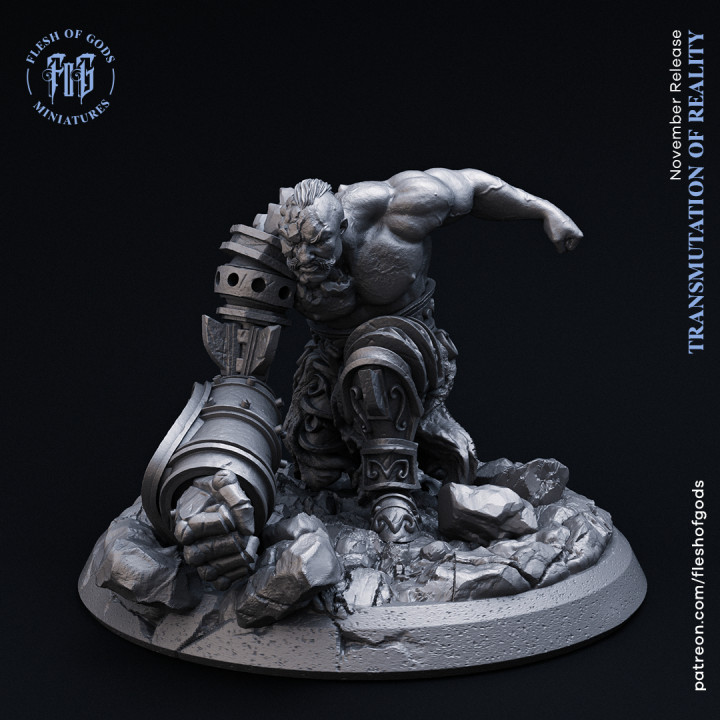 3D Printable Bracnus, the Half-Golem by Flesh of Gods