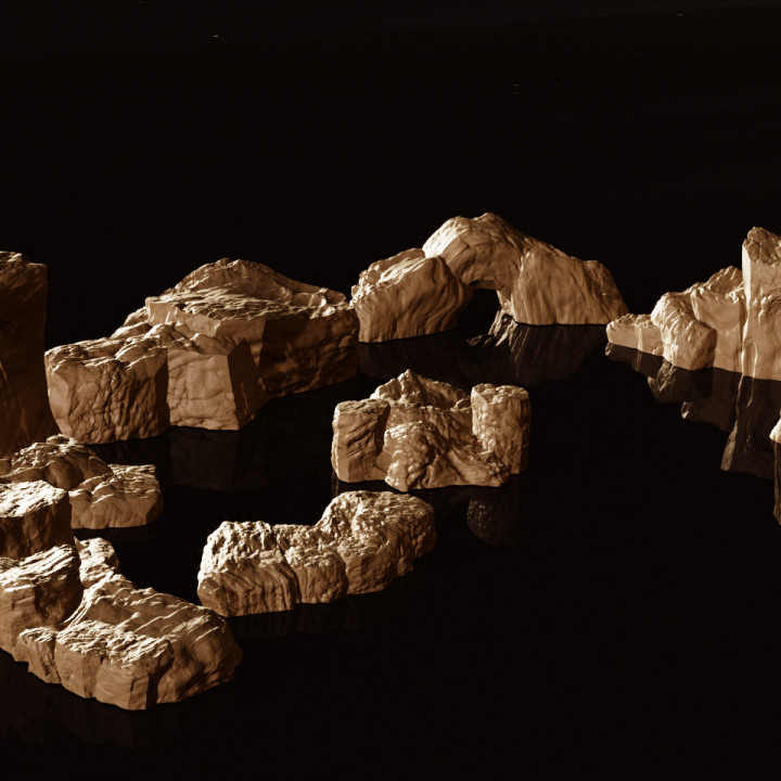 3D Printable Highland scatter rocks by Dale Seaton