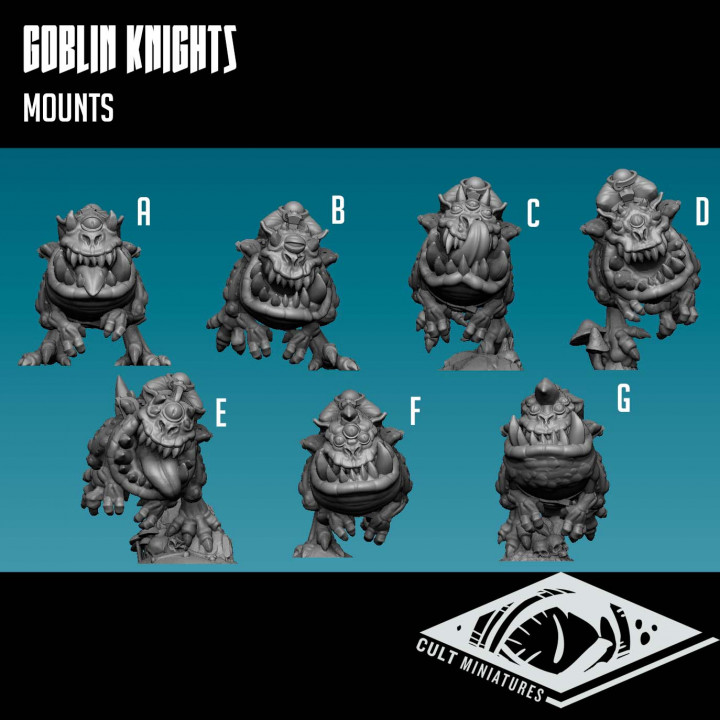 3D Printable Goblin Knights by Cult Miniatures