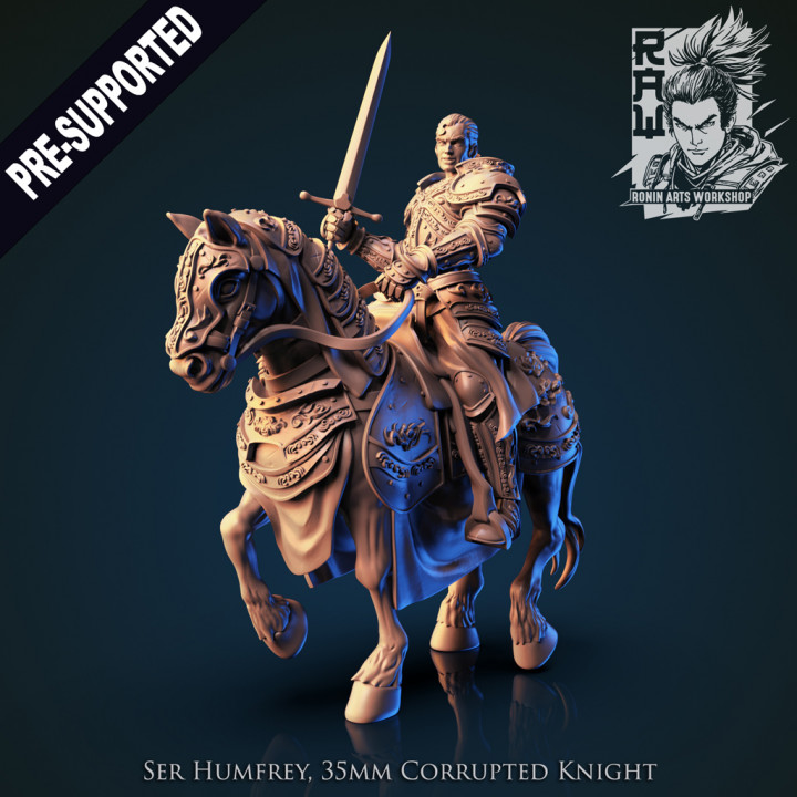 3D Printable Ser Humfrey - Corrupted Knight (35mm pre-supported) by ...