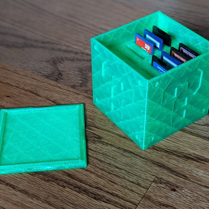 3D Printable 12 SD Card Holder by Patrick Ward