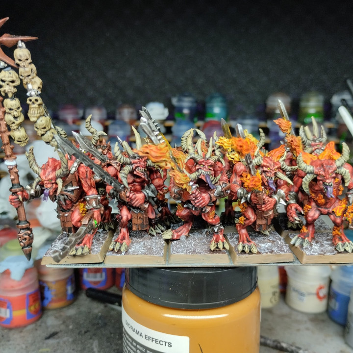 3D Print of Daemons of Wrath multi-part regiment by pumulegendario