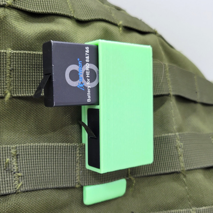 3D Printable MOLLE Battery Holder For GoPro Hero 6/7/8 by Mike S