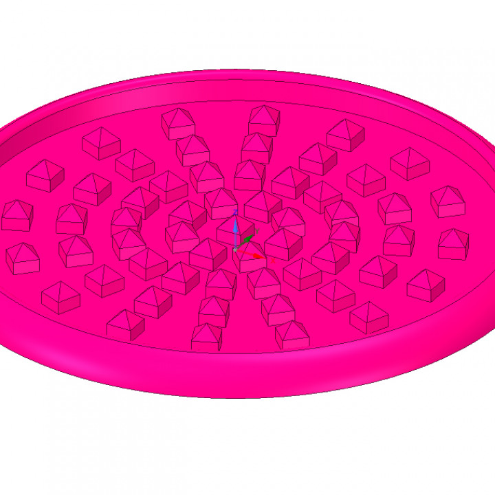 3D Printable Coaster (spill free) by deniz