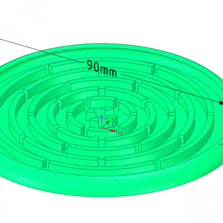 3D Printable Coaster (spill free) by deniz