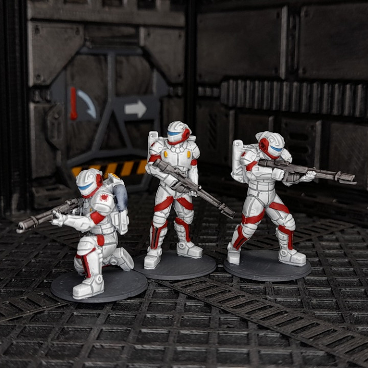 3D Print of Imperial Star Marines in Battledress Official 28mm ...