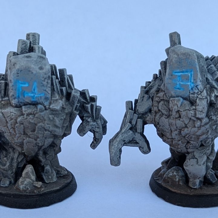 3D Print of BASALT EARTH ELEMENTAL PACK by agrathian