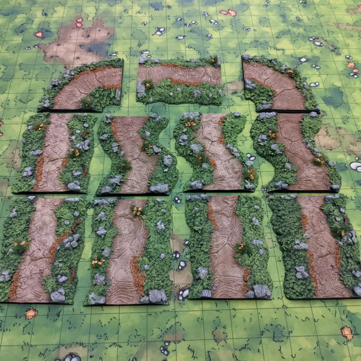 3D Print of Forest Terrain Set (Pre-Supported) - Terrain Essentials by ...