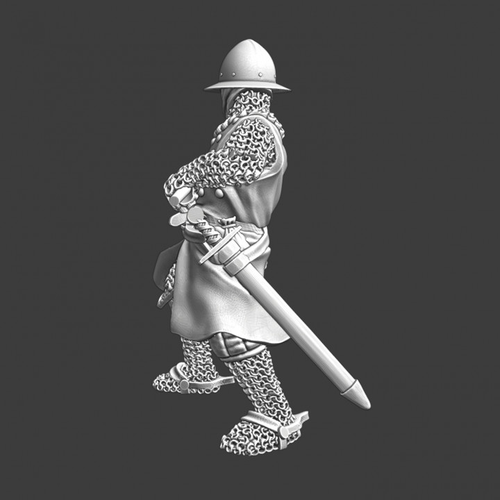 3D Printable Infantryman with goedendag by Northern Crusades Miniatures