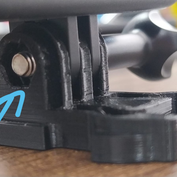 3D Printable GoPro 9 Clip by Jesus Carlos Martinez