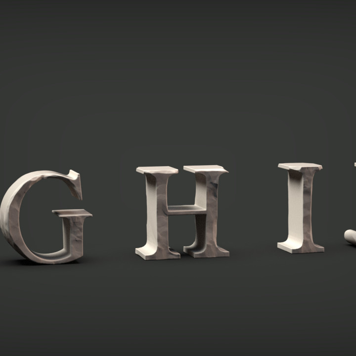 3D Printable Alphabet by Imp3dsion