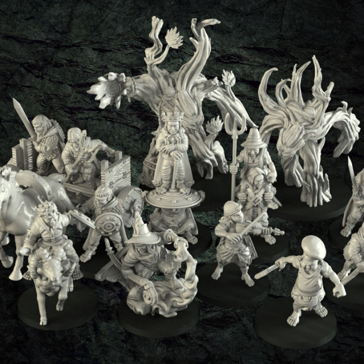 3D Printable Halfling Army by Crosslances