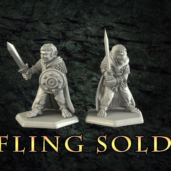 3D Printable Halfling Army by Crosslances