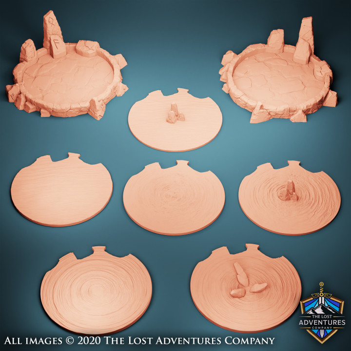 3D Printable Scrying Pool (Set of 5) by The Lost Adventures Co.